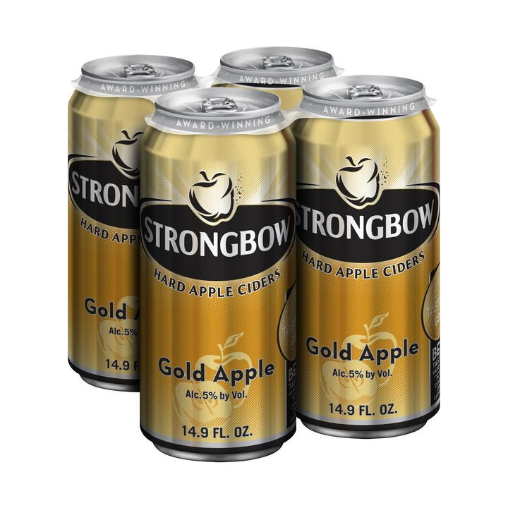Strongbow Gold Apple Cider - 4 x 440mL