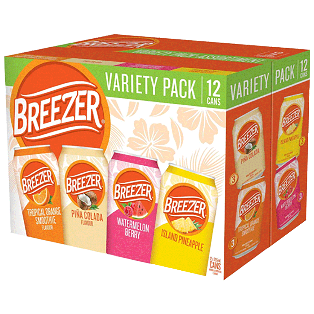 Bacardi Breezer Variety Pack - 12 x 355mL