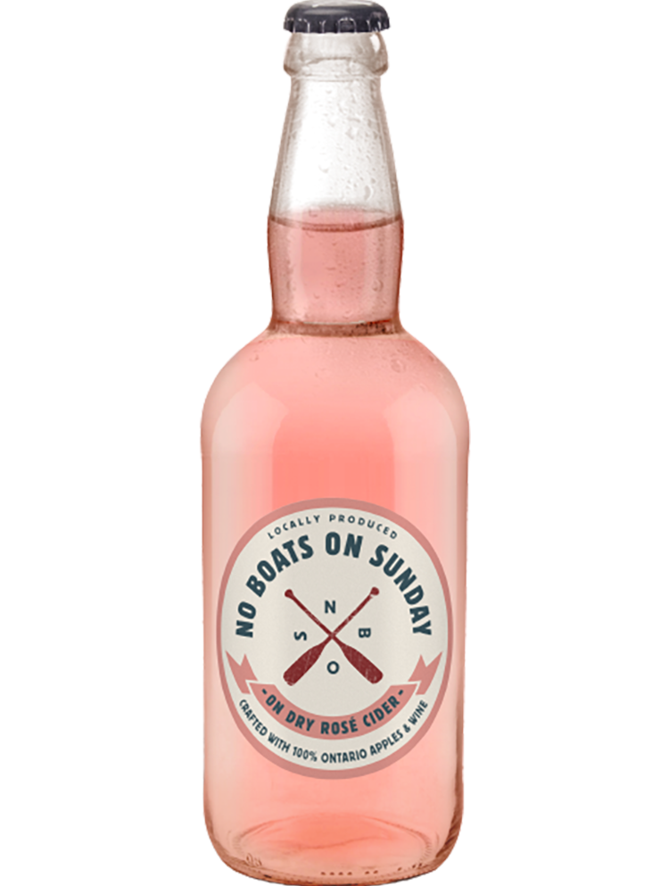 No Boats On Sunday Dry Rosé Cider - 500 mL