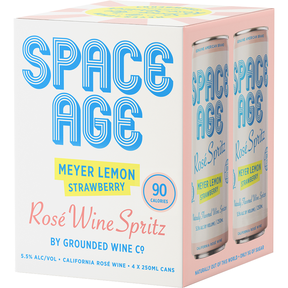 Grounded Wine Space Age Rosé Spritz - 4 x 250 mL