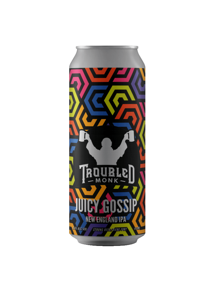 Troubled Monk Juicy Gossip IPA - 4 x 473mL