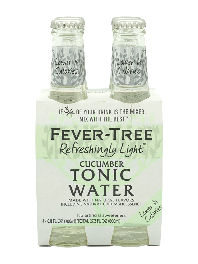 Fever Tree Cucumber Light Tonic Water - 4 x 200mL