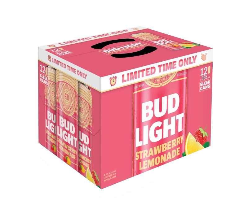 Bud Light Strawberry Lemonade - 12 x 355mL