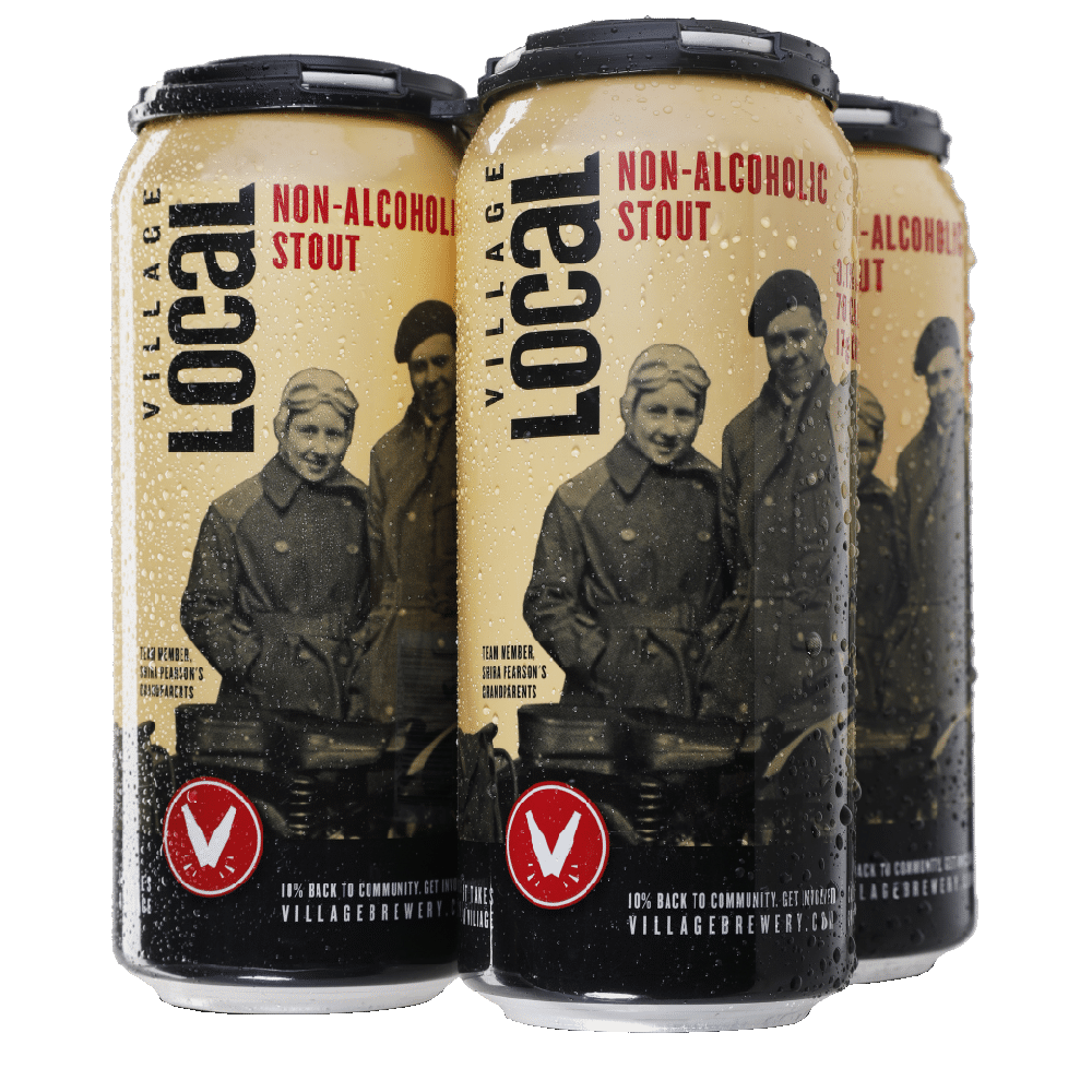Village Local Non-Alcoholic Stout - 4 x 473mL