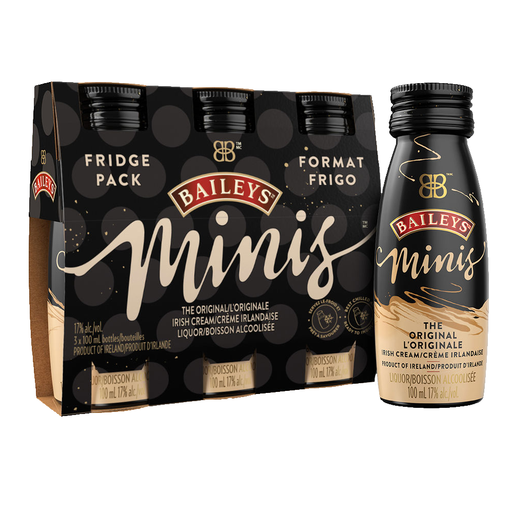 Baileys Original Irish Cream Minis - 3 x 100mL