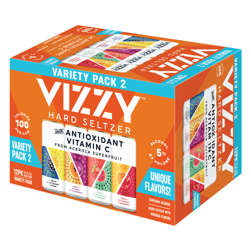 Vizzy Hard Seltzer Variety Pack #2 - 12 x 355mL