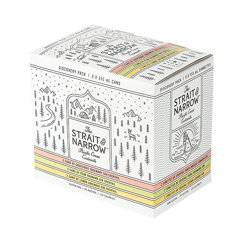 Strait & Narrow Gin Cocktail Discovery Pack - 6 x 355mL